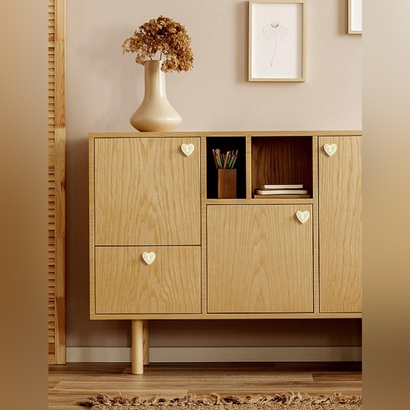 Accents | 6 Pcs Boho Heart Shape Rattan Dresser Knobs Pulls | Poshmark